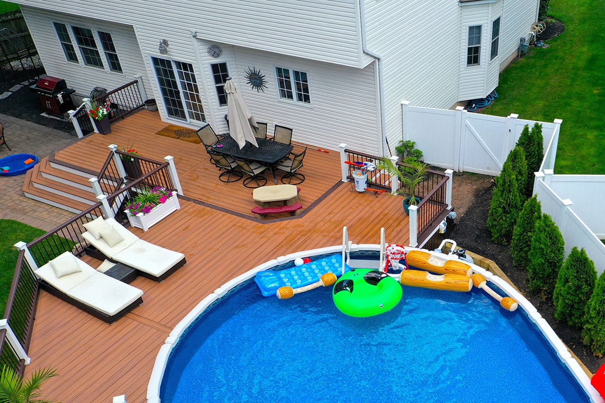 New Pool Deck Creates An Outdoor Oasis In Lake Forest, GA